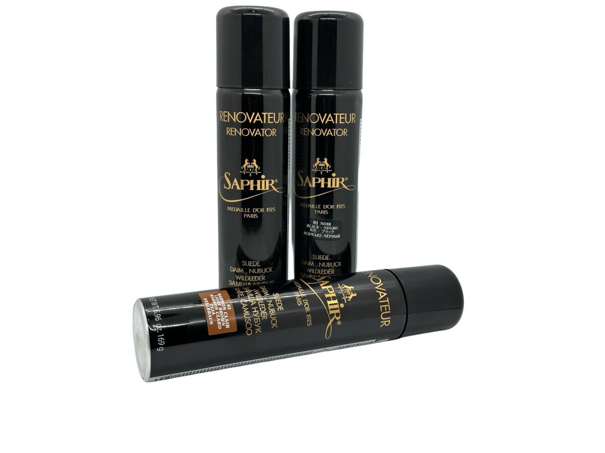 Saphir Suede Renovator 250ml 01 - Schwarz - SchuBua Shop, 19,90